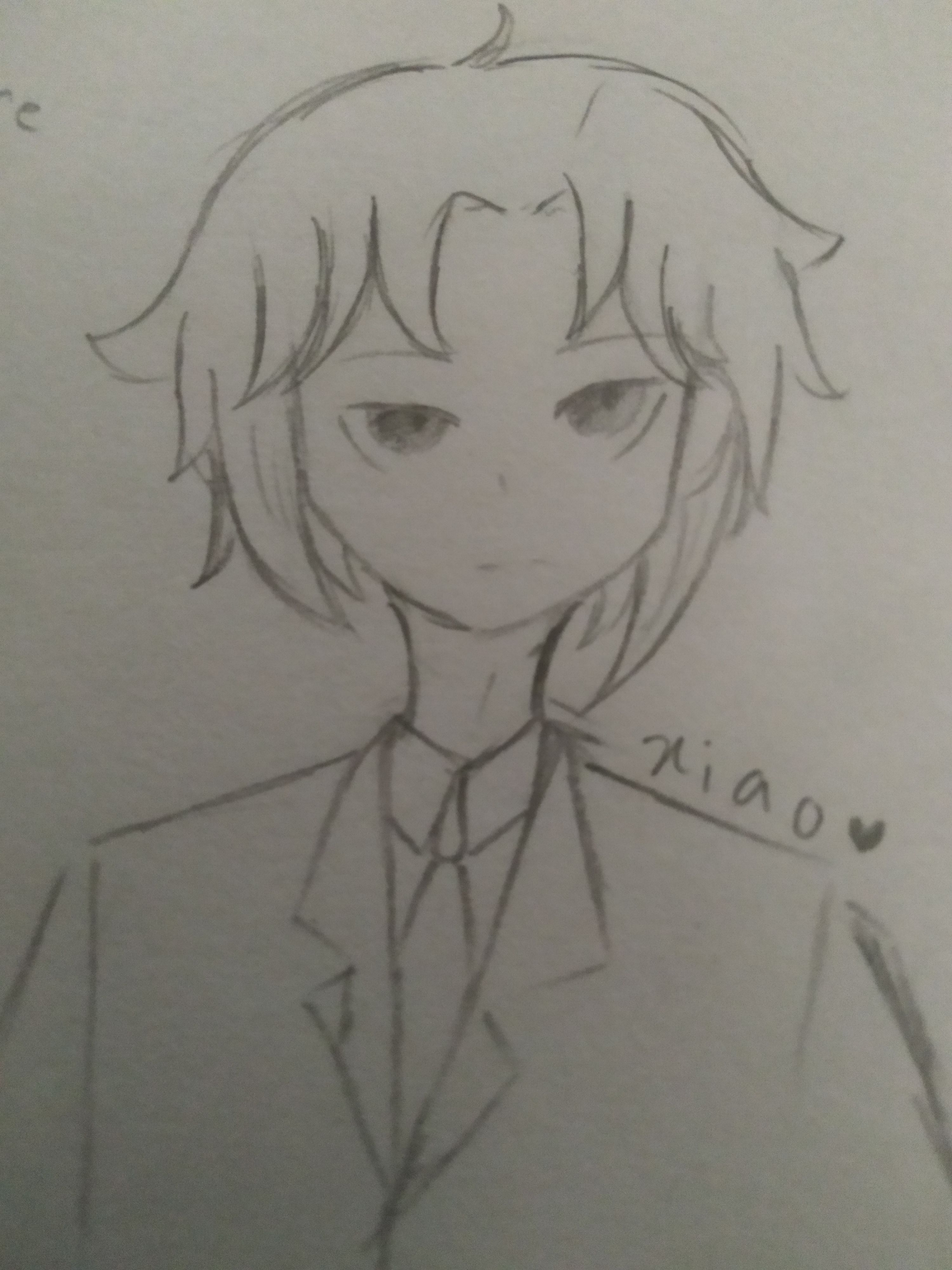 first attempt drawing him my drawing is so ugly I'm so sorry Genshin ...