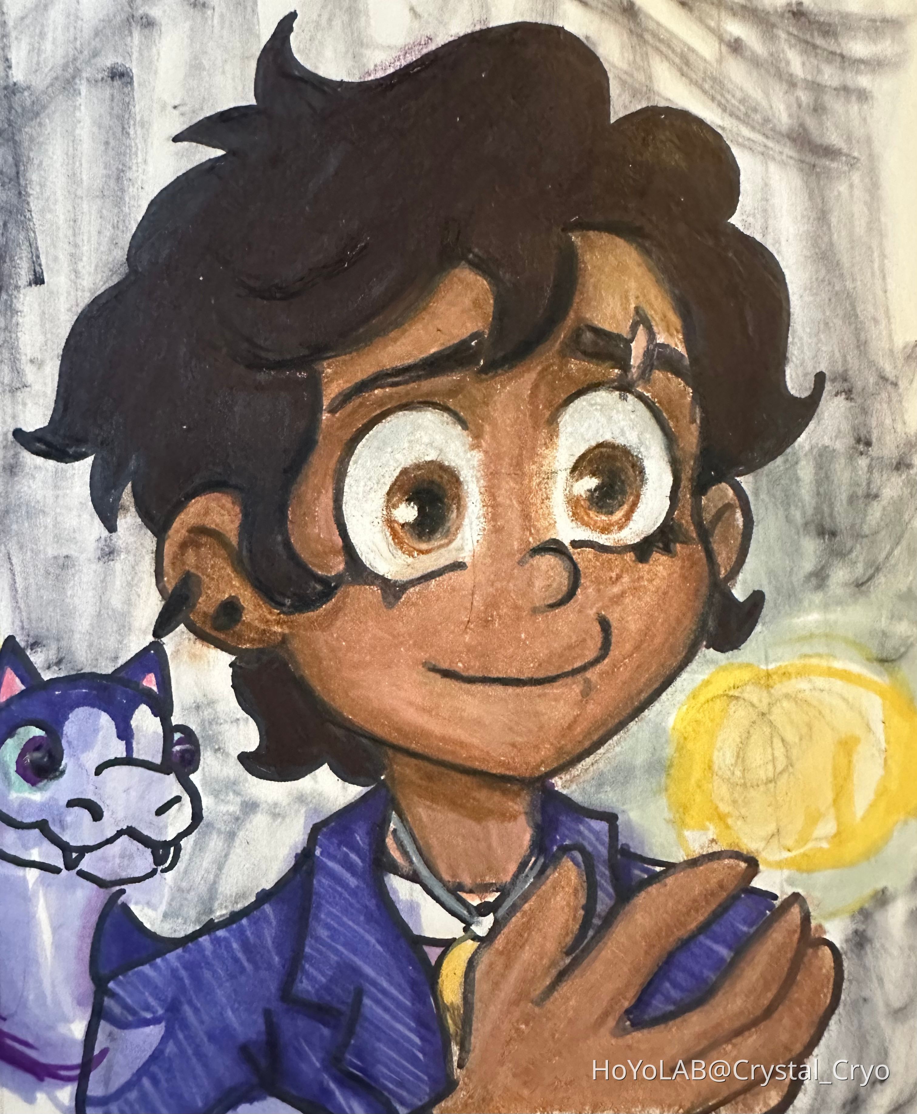 Art diary 102:Time skip luz Genshin Impact | HoYoLAB