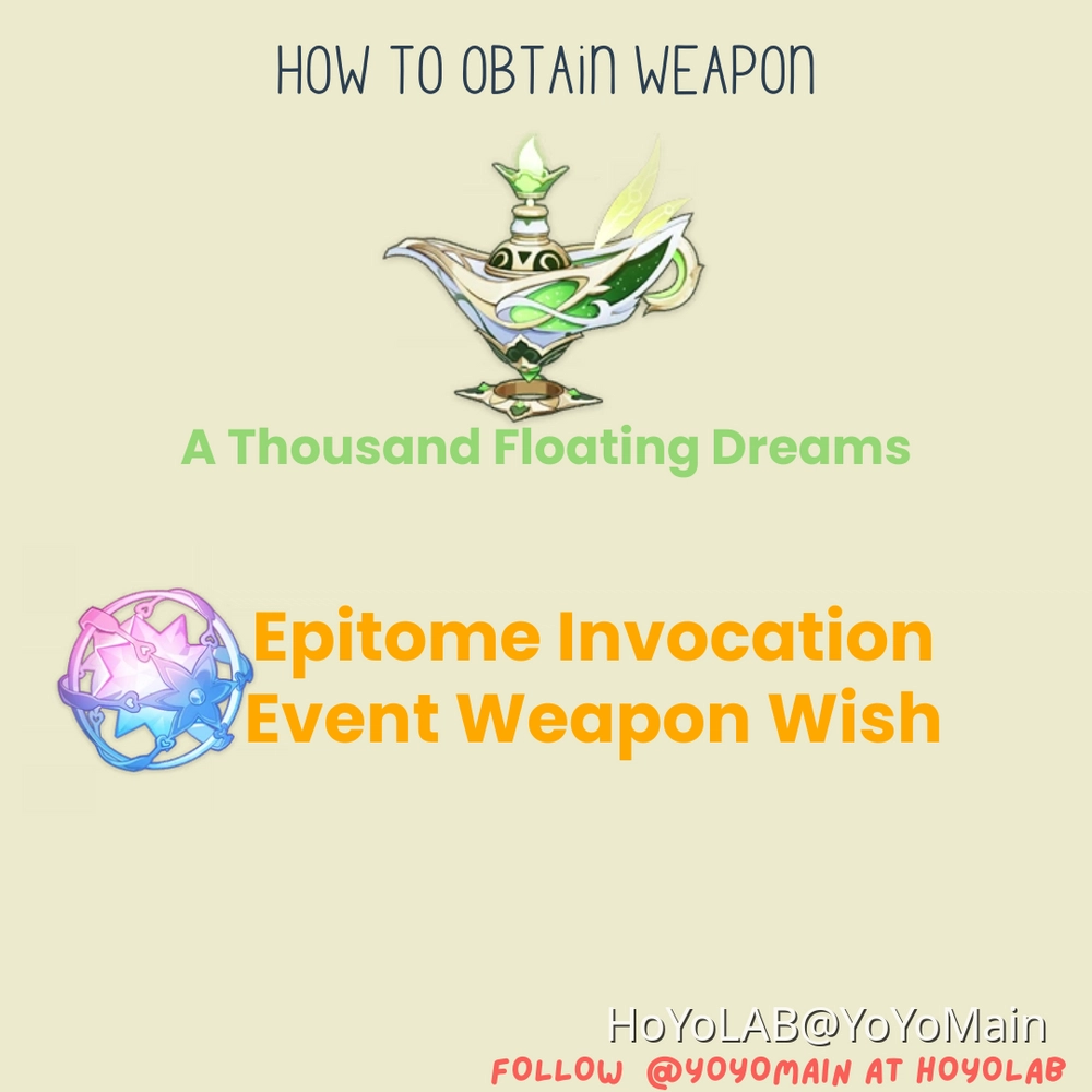 A Thousand Floating Dreams Weapon Guide Version 3.6! Genshin Impact ...