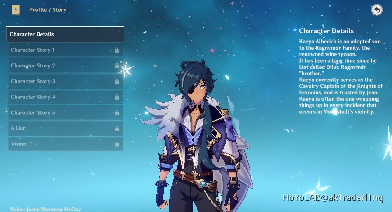 Is Kaeya adopted or not? Genshin Impact | HoYoLAB