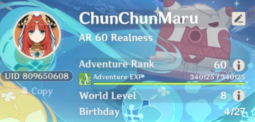 Adventure Rank 60 Genshin Impact | HoYoLAB