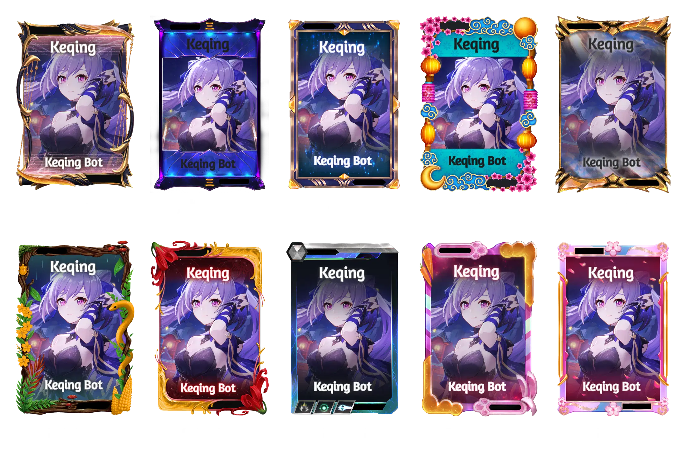 I need help selecting card frames… Genshin Impact | HoYoLAB