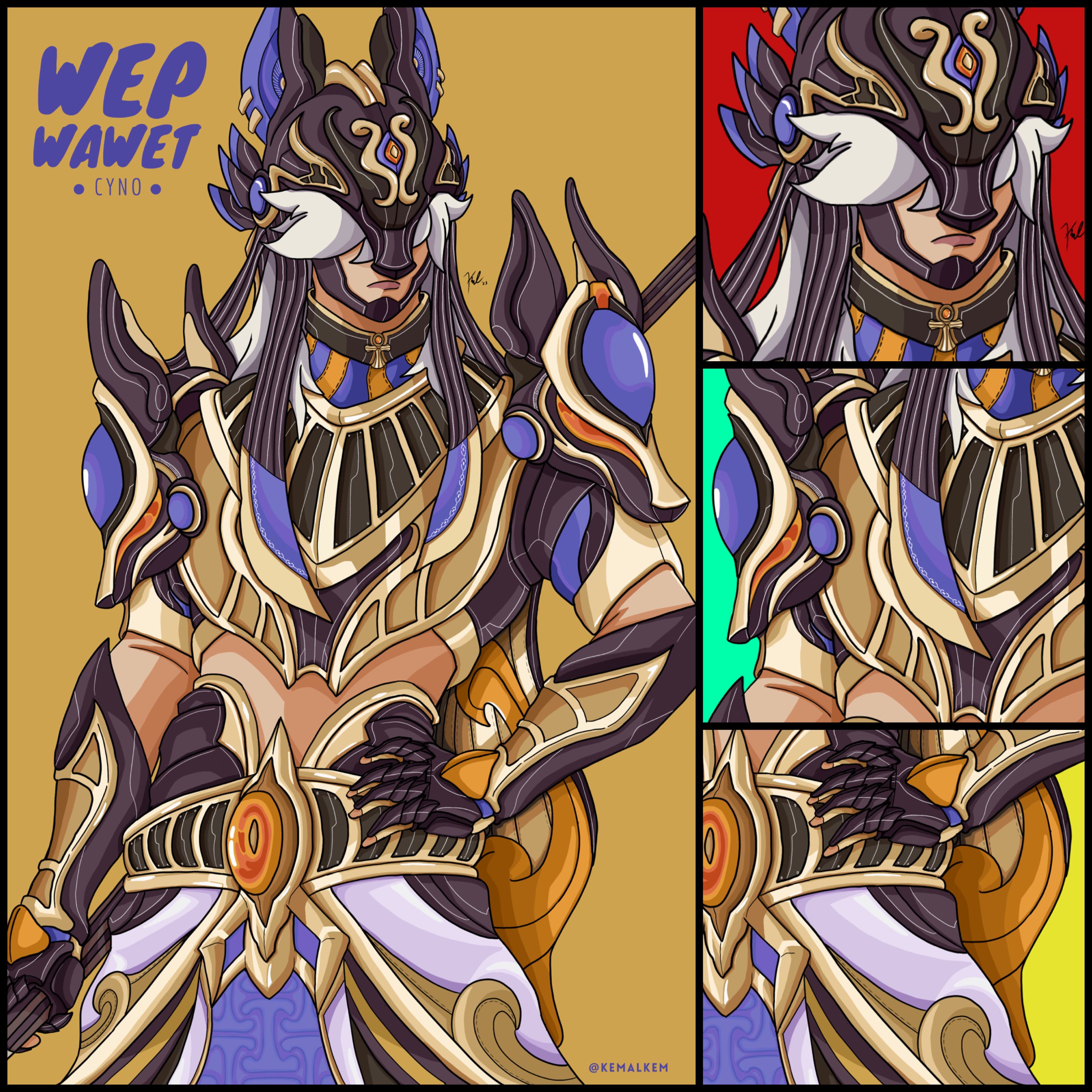 🌑WEPWAWET CYNO🌑 (Cyno's Spirit Armor) #GenshinSpiritArmor Genshin ...