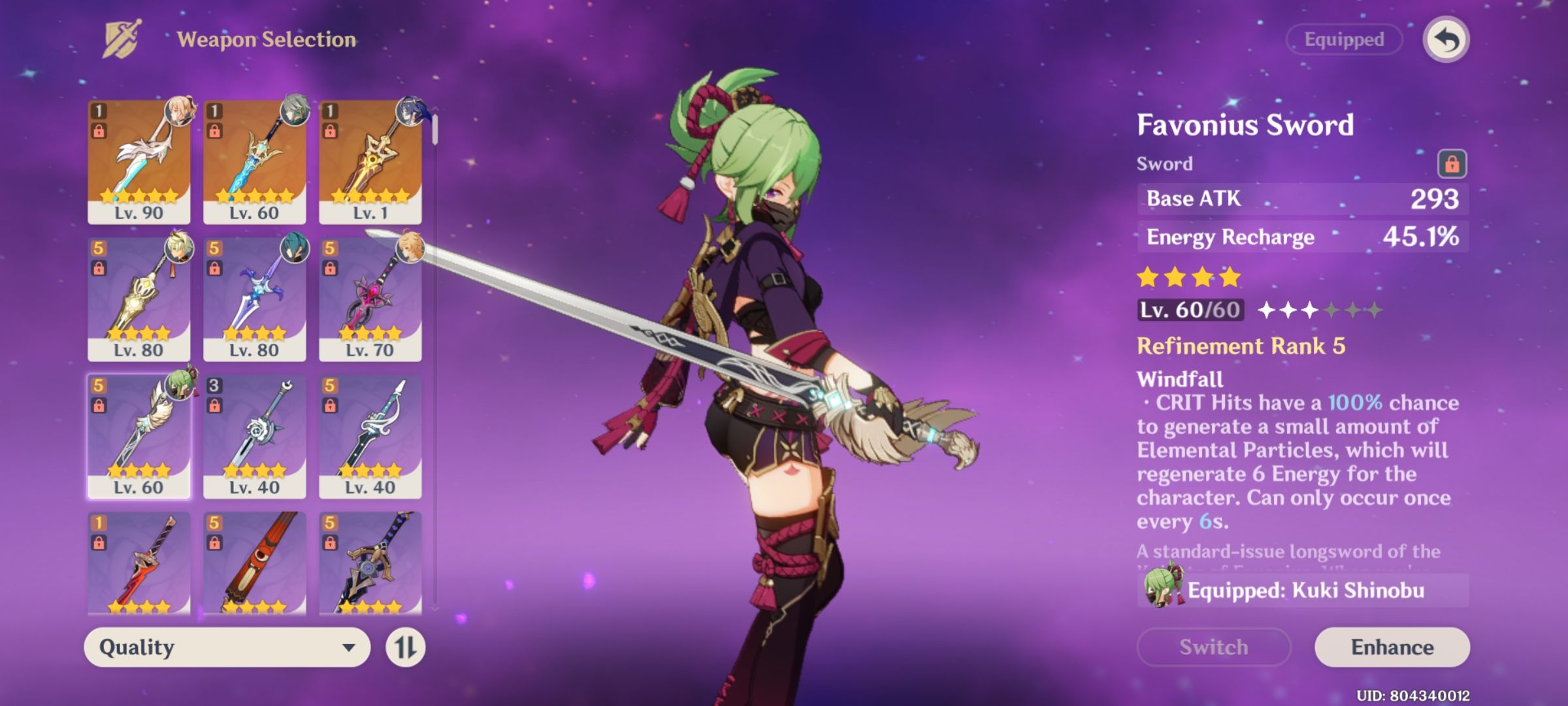 How should I build my kuki shinobu to a healer and EM reaction? Genshin ...