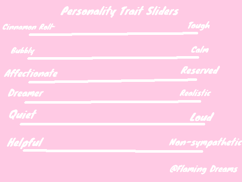 Personality Trait Slider I made | HoYoLAB
