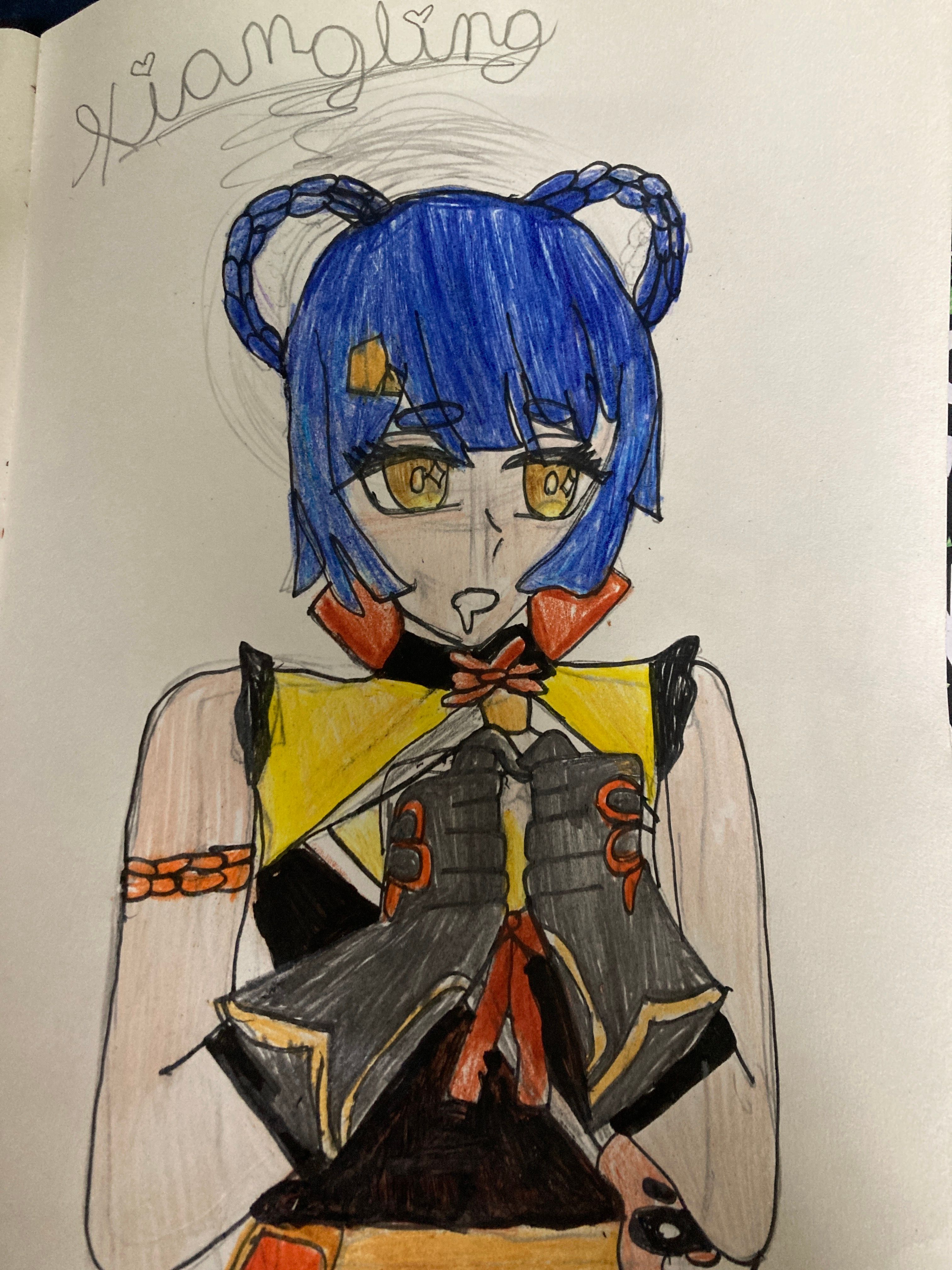 Xiangling drawing!! ☺️☺️☺️ Genshin Impact | HoYoLAB