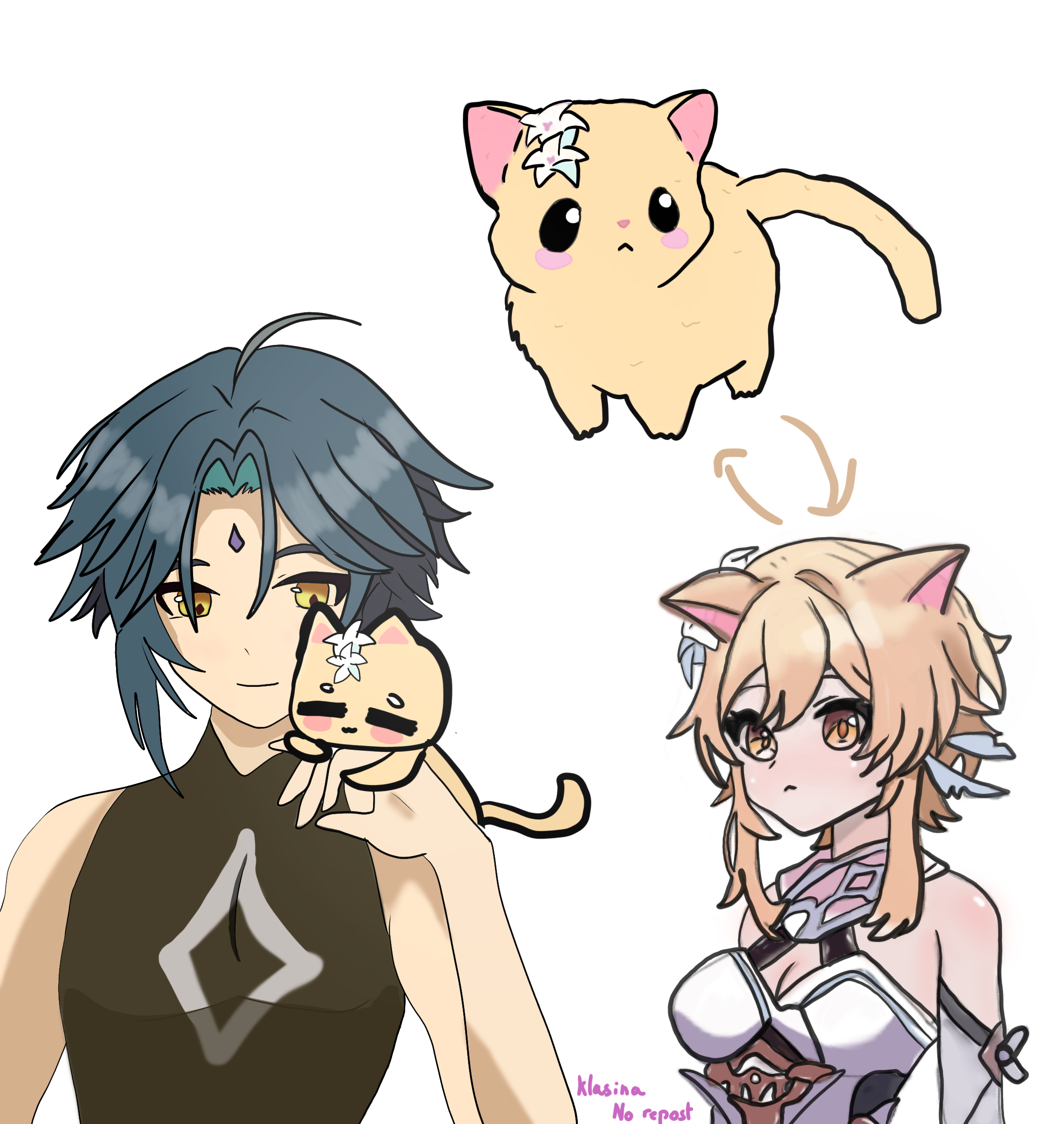 Xiao+Cat Lumine Genshin Impact | HoYoLAB