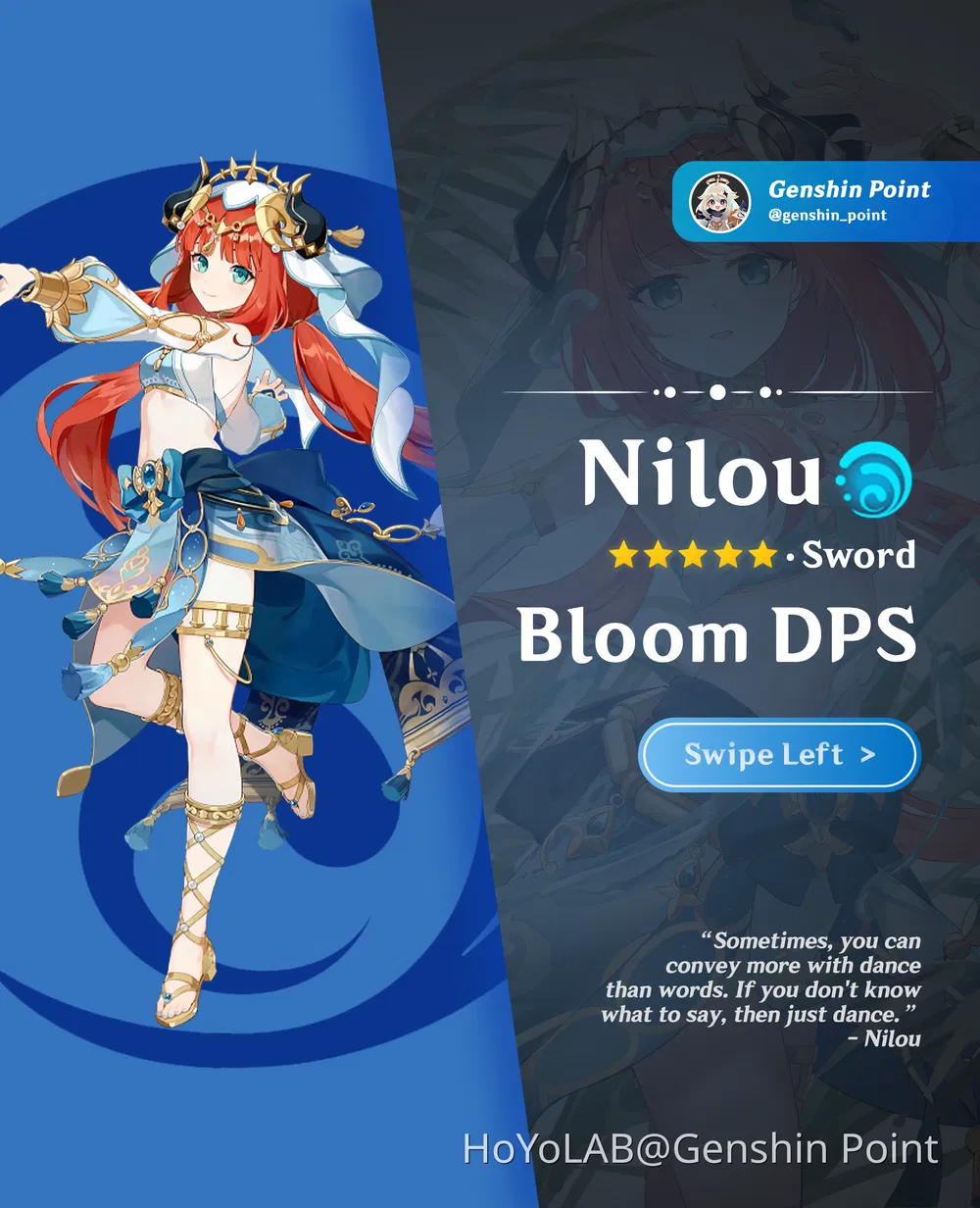 Nilou - Bloom DPS Build Genshin Impact | HoYoLAB
