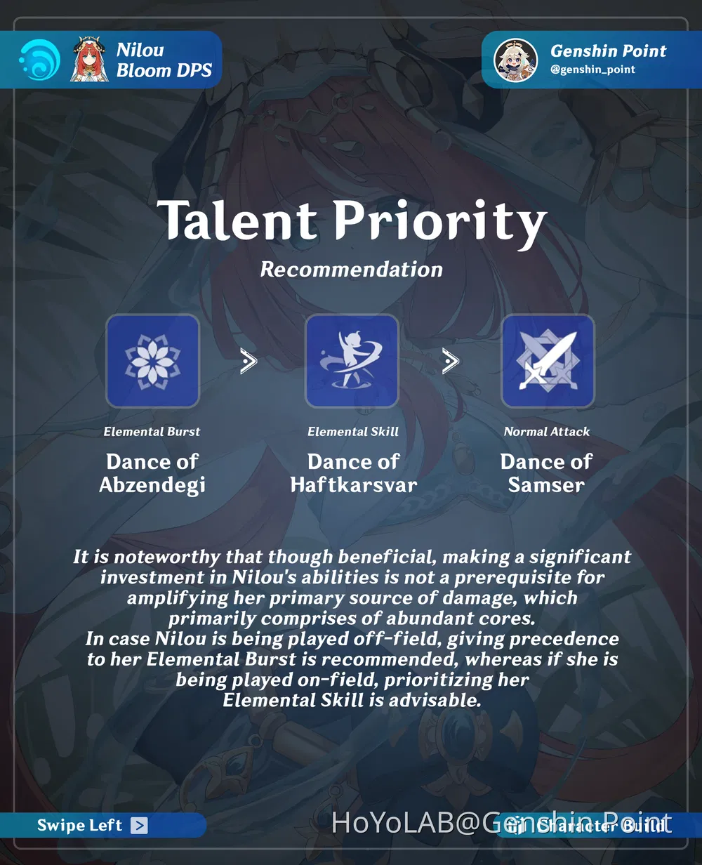Nilou - Bloom DPS Build Genshin Impact | HoYoLAB