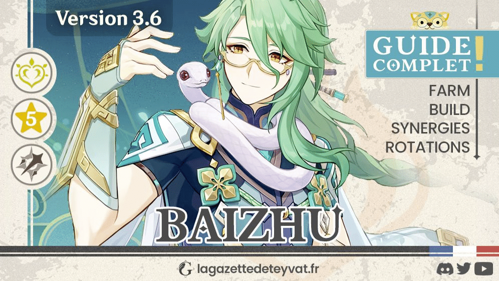 [Guide pour la version 3.6] Baizhu ― Farm, build, synergies, rotations Genshin Impact | HoYoLAB