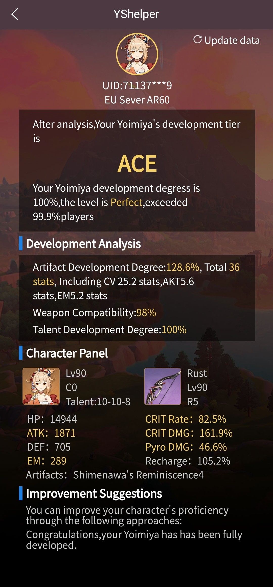 YShelper saying that nothing to do about my Yoi Genshin Impact | HoYoLAB