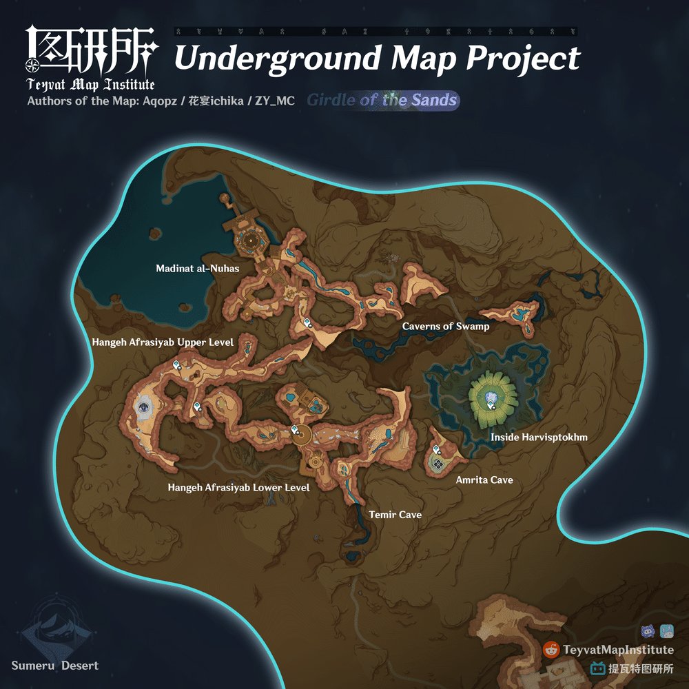 Sumeru Underground Maps by Teyvat Map Institute - All-In-One Edition ...