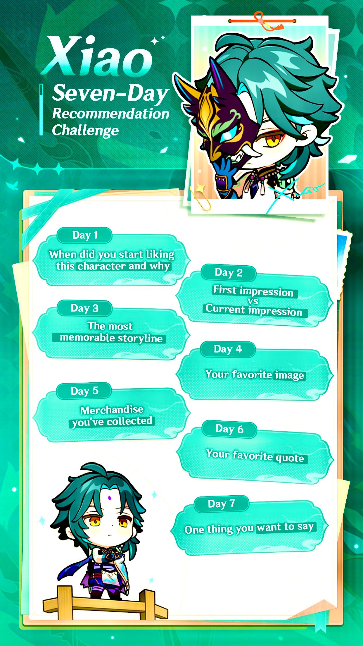 Xiao 7 day challenge- Day 4 Genshin Impact | HoYoLAB