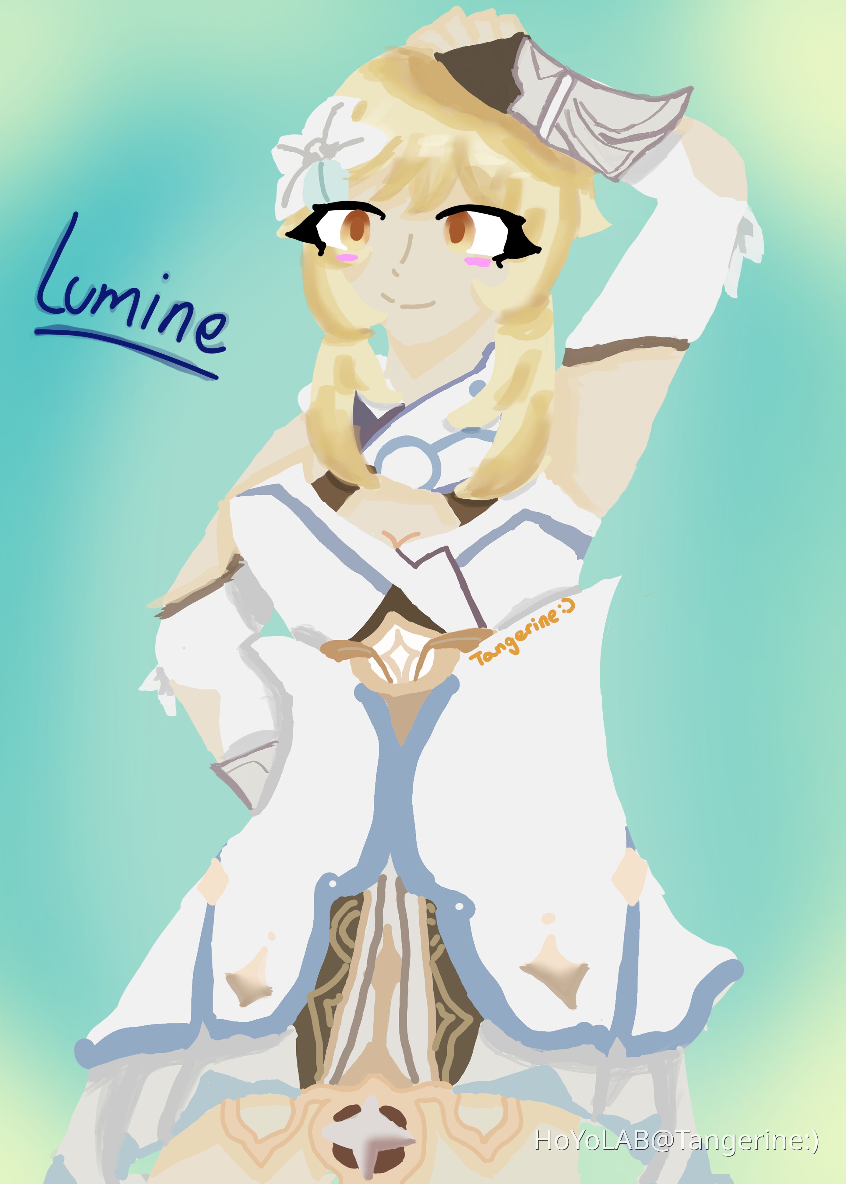 Lumine + Lumine chibi Genshin Impact | HoYoLAB