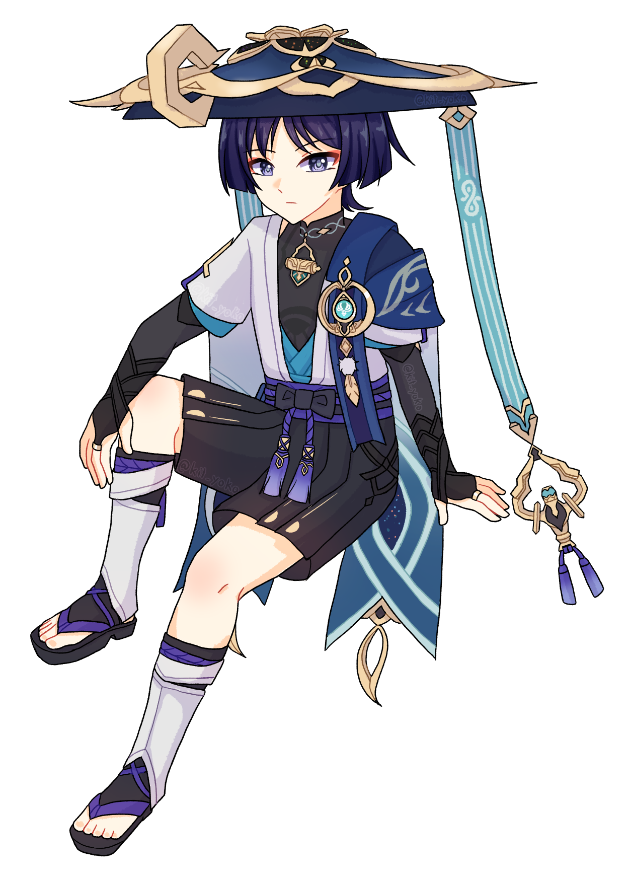 I Practice Drawing Wanderer Clothes Genshin Impact | HoYoLAB