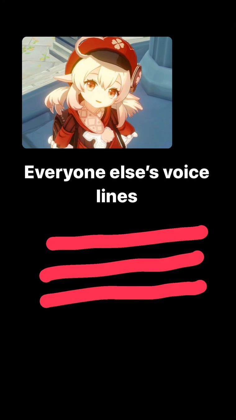 I think the voice lines are pretty even😎😎 Genshin Impact | HoYoLAB