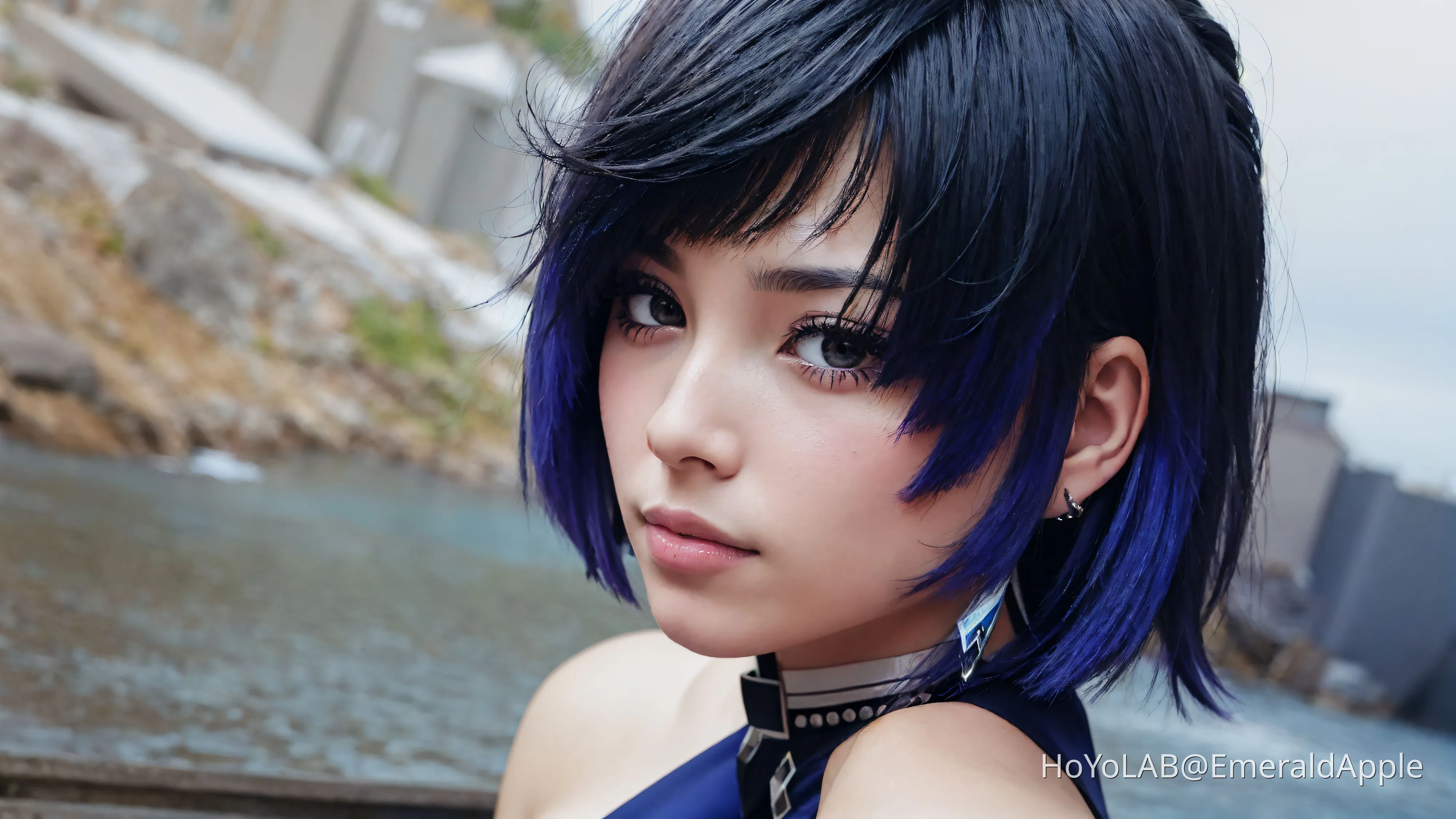 Face closeups of Yelan in 4K resolution (upscaled) with stable ...