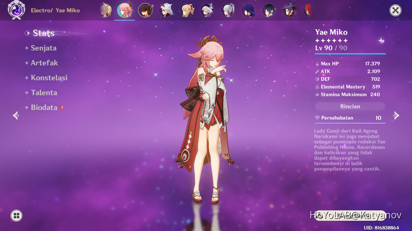 Yae Miko Build Tersesat ni puh Genshin Impact | HoYoLAB