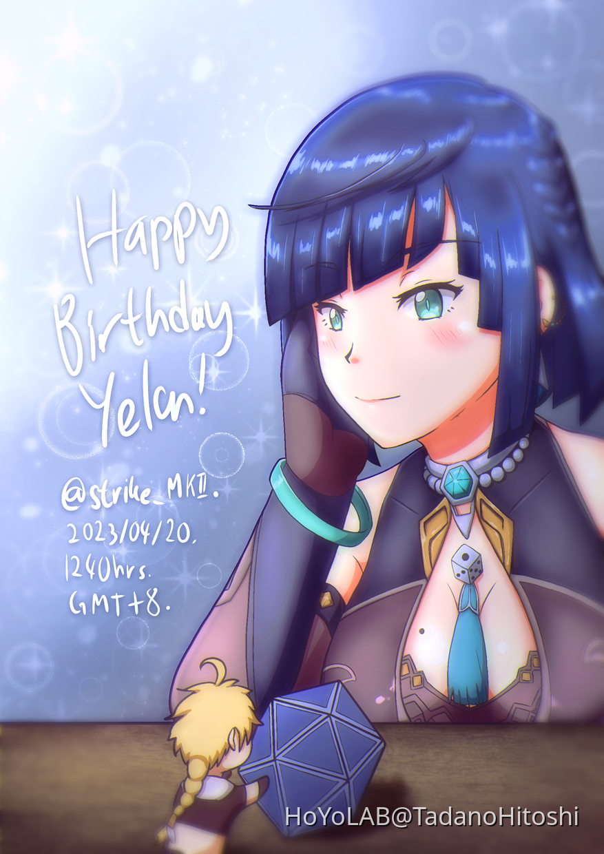 [ Fanart ] Happy Birthday Yelan! (2023) Genshin Impact | HoYoLAB