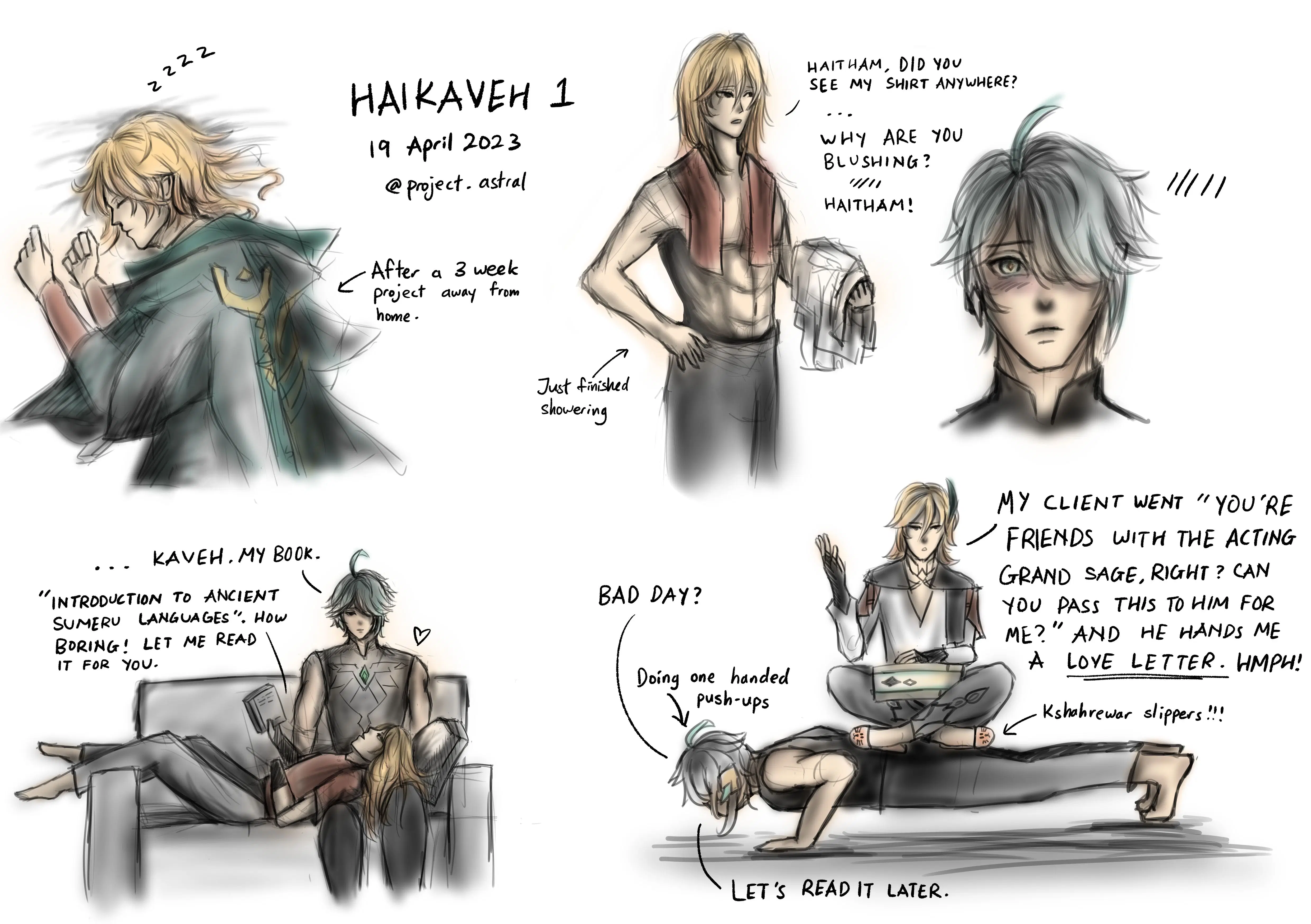 Fan Art of HaiKaveh #1 Genshin Impact | HoYoLAB