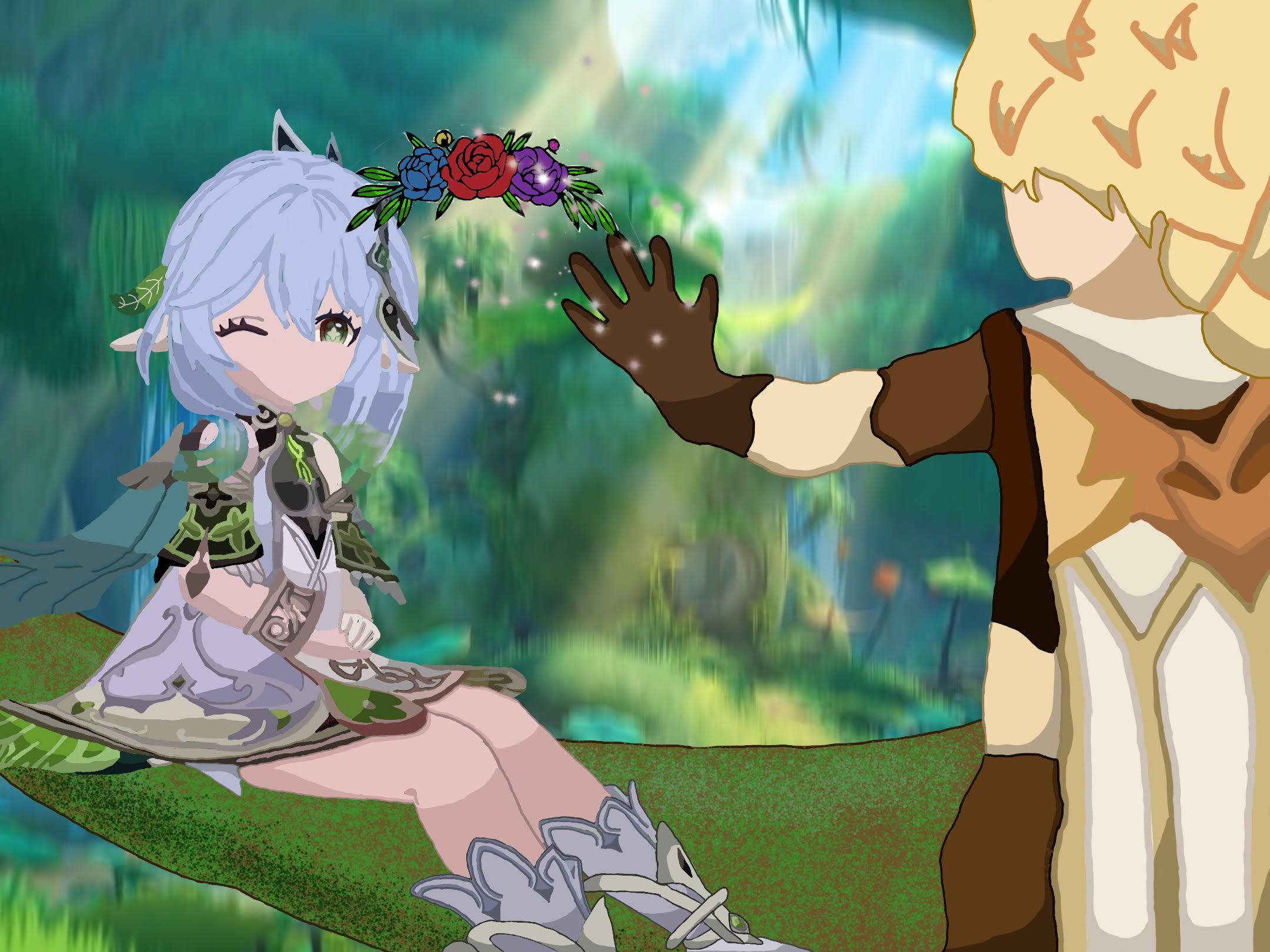 Nahida flower crown from Aether Genshin Impact | HoYoLAB