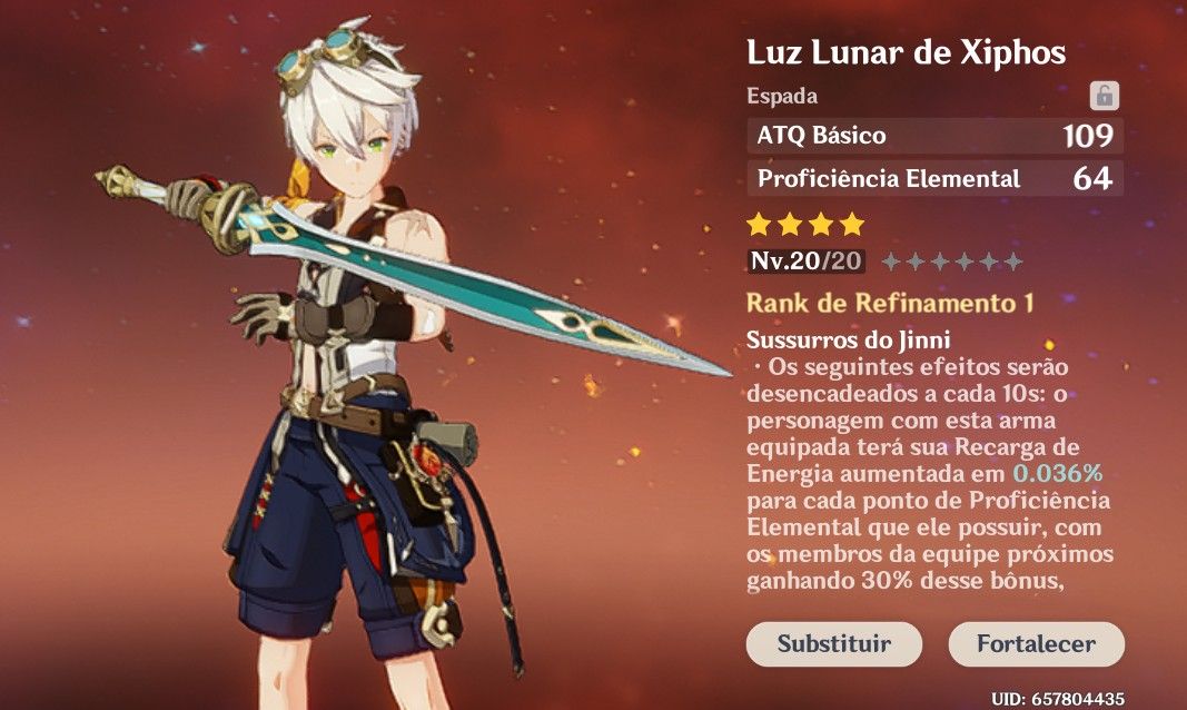 Em quem coloco essa arma? Vale a pena investir nela? Genshin Impact ...