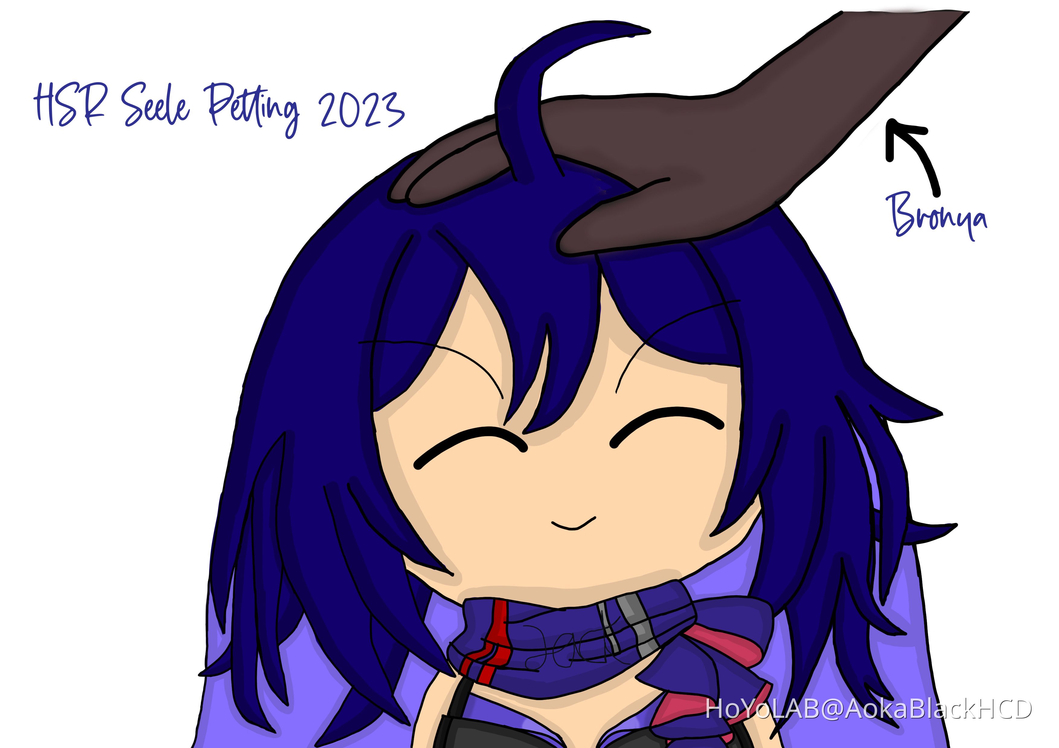 Honkai Star Rails: Seele Petting 2023 and Catto HSR Seele Drawing ...