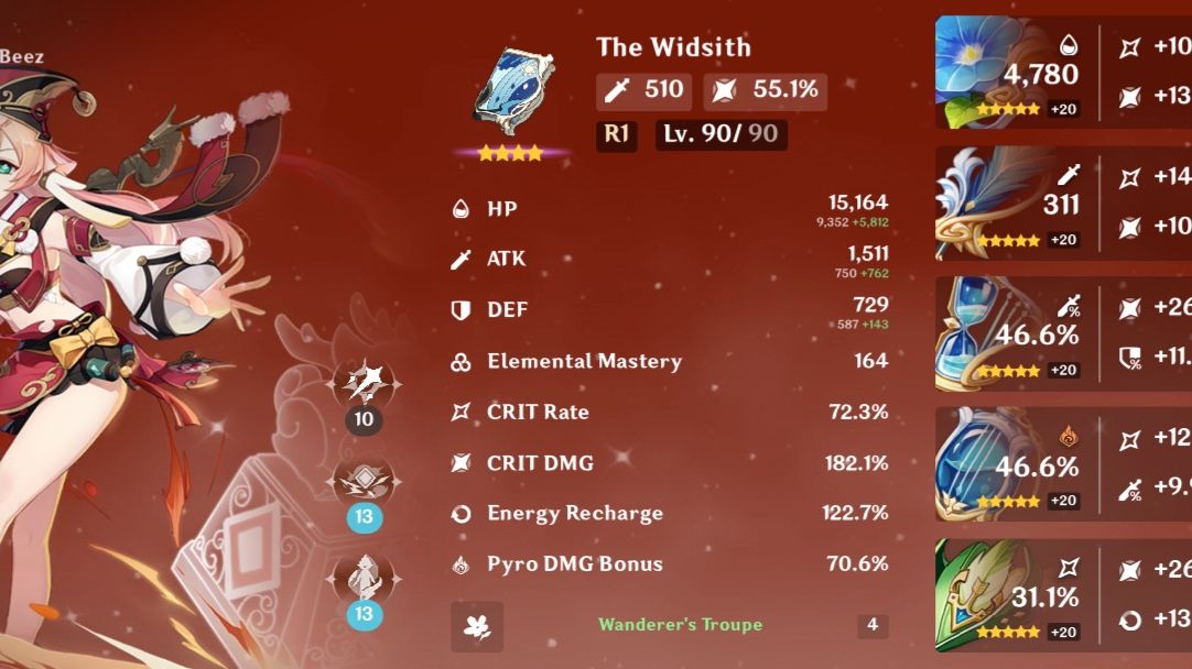 Yanfei build!!1 Genshin Impact | HoYoLAB