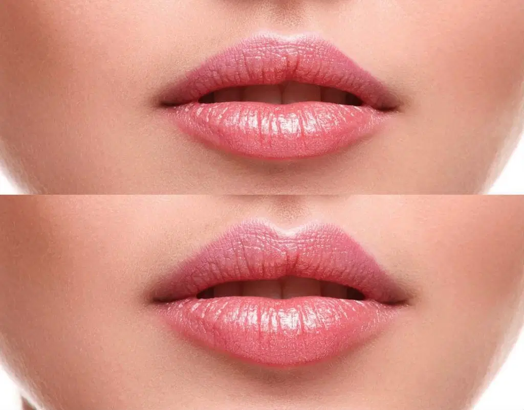 how to draw lips semi realistic