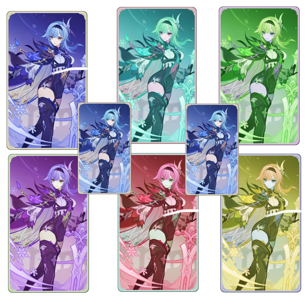 Eula but she has different colors based on vision Genshin Impact | HoYoLAB