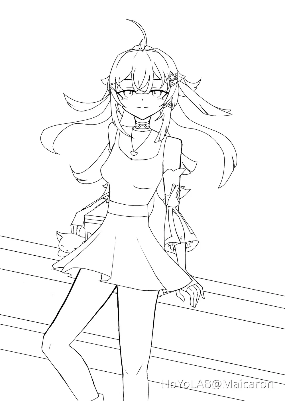 kirara coloring pages