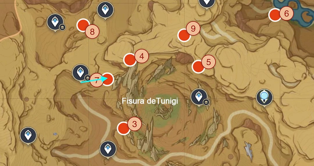 Guía de la misión - Fuego sombrío (con ruta de los árboles fravashi ...