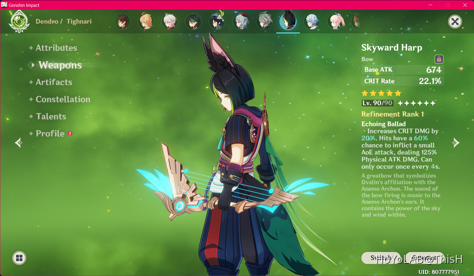 Tighnari's build update + Fischl build (support) Genshin Impact | HoYoLAB