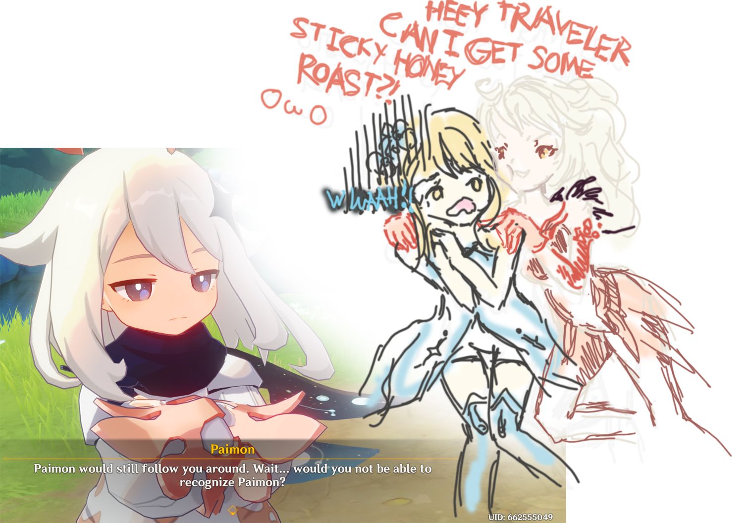 I had to break out a 16 year old wacom tablet to do this Genshin Impact ...