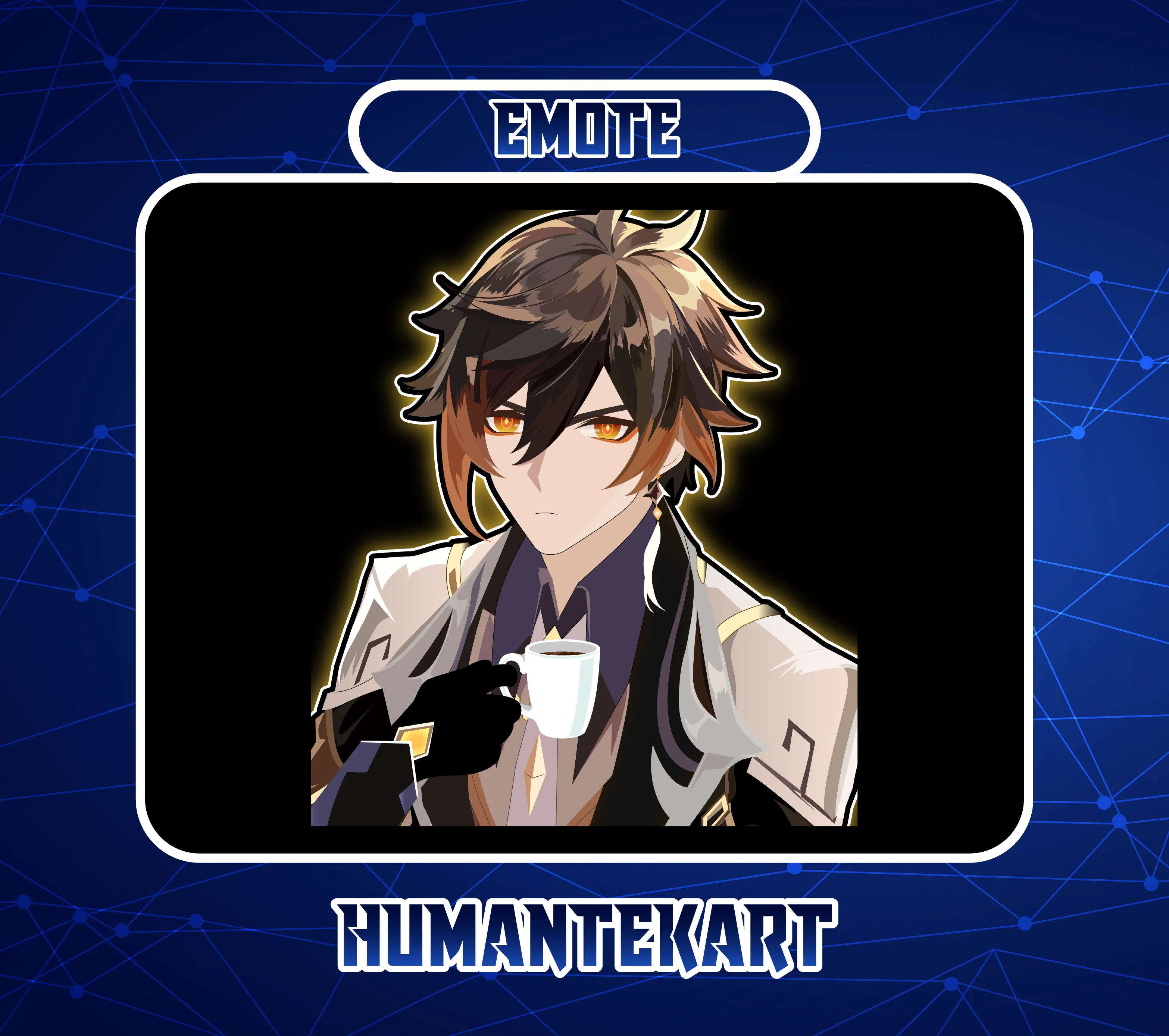 A Zhongli custom twitch emote based off of Sinji Genshin Impact | HoYoLAB