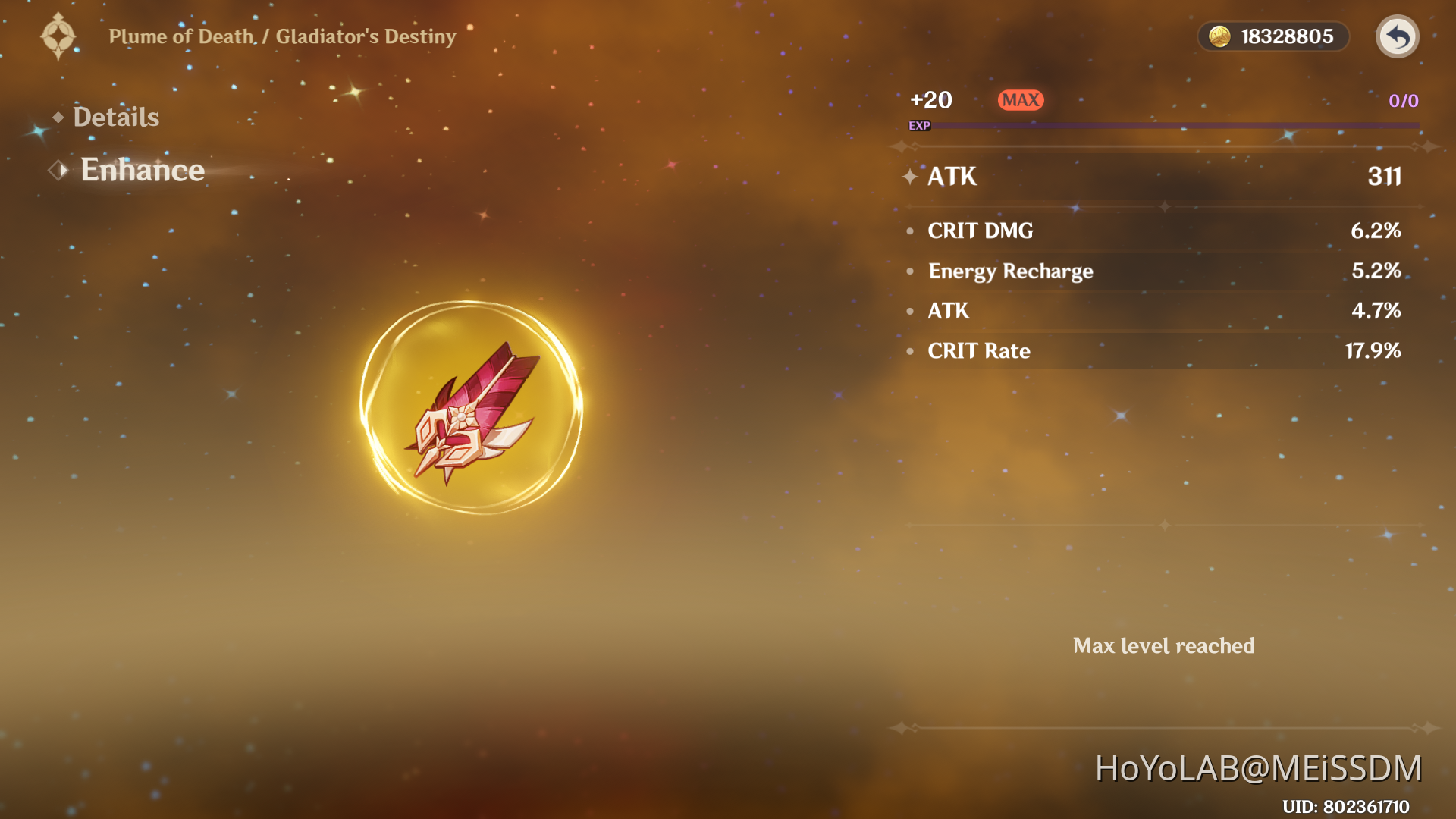 Hmmm is this the max crit rate substats for artifacts in Genshin Impact ...