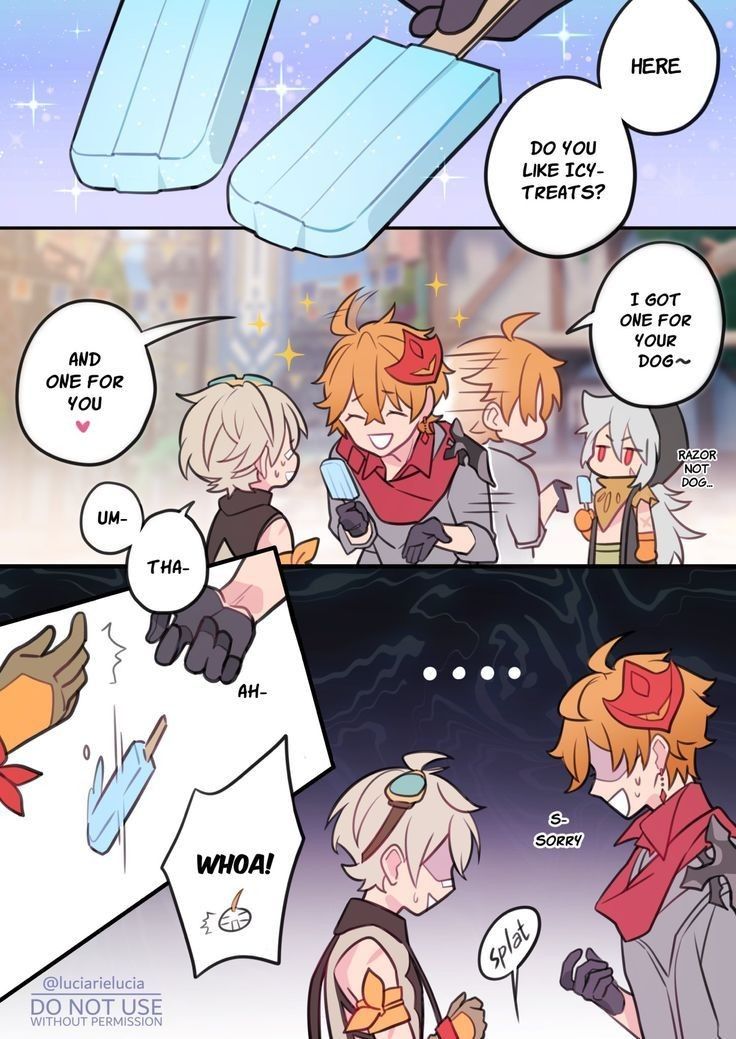 [Genshin Impact] comic of childe and bennett Genshin Impact | HoYoLAB