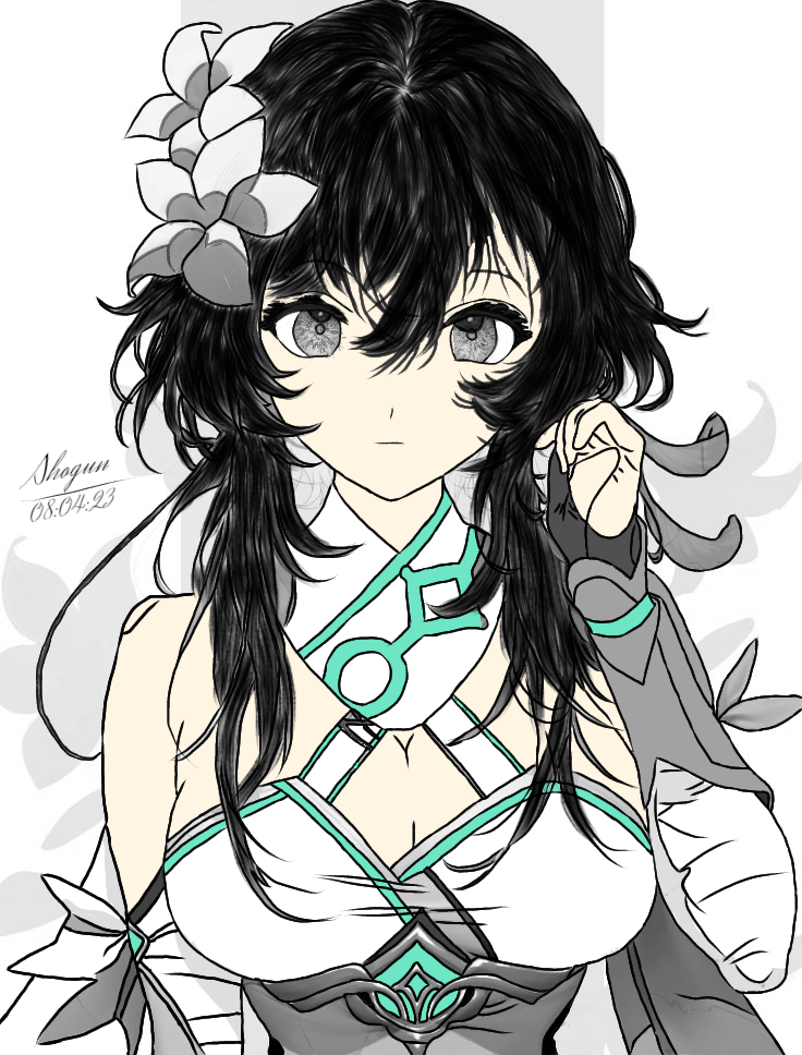 Black Haired Lumin Drawing By Me. Genshin Impact | HoYoLAB