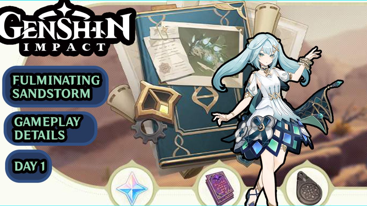 [v3.6] Fulminating Sandstorm Event Guide & Gameplay Day 1 ‡ Genshin ...