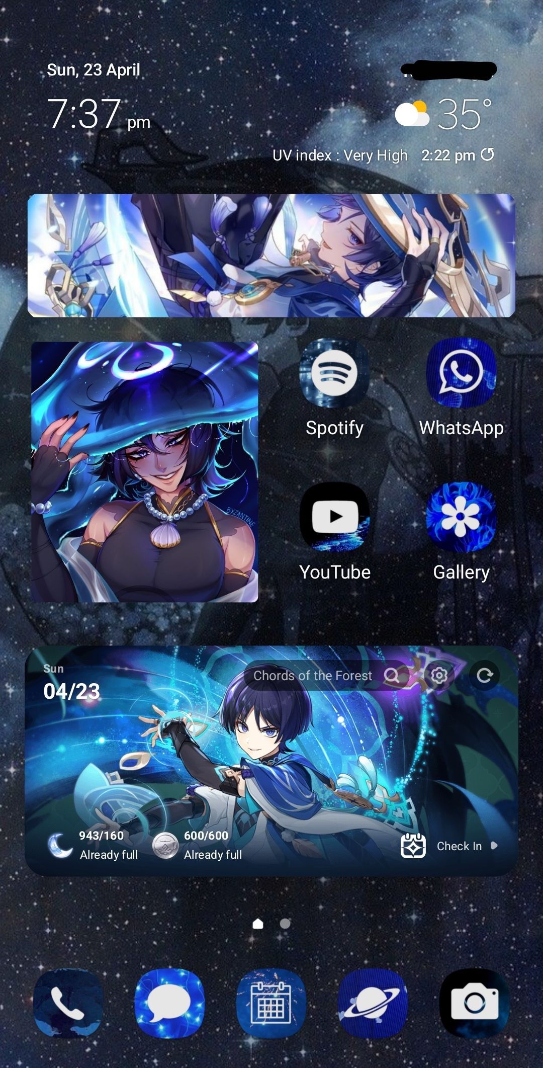 My wanderer phone theme!! Genshin Impact | HoYoLAB