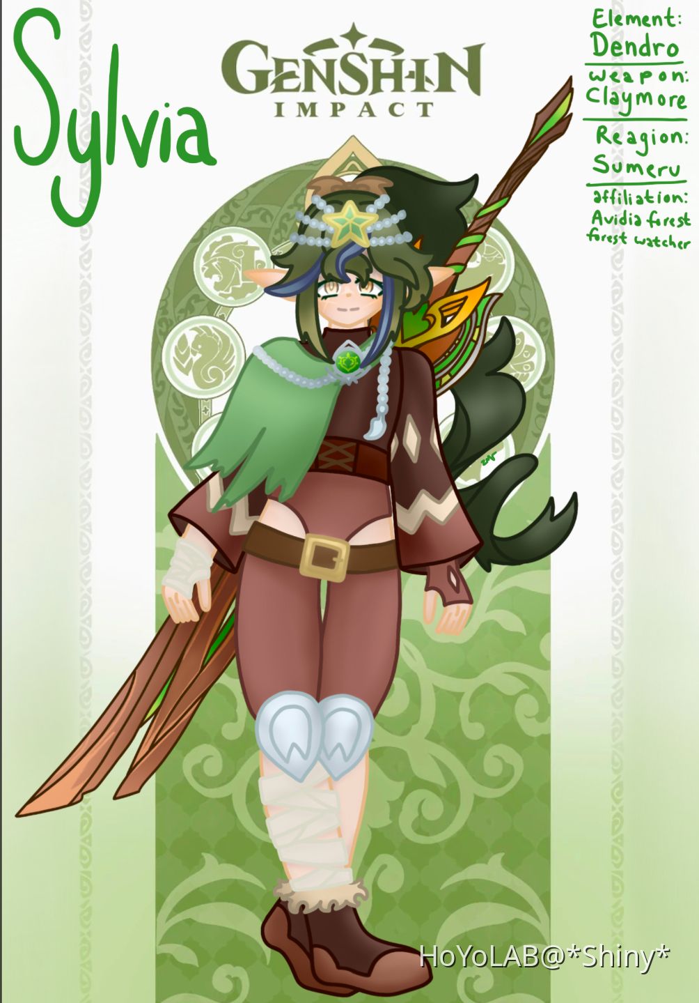 New Genshin OC! Everyone meet Sylvia! Genshin Impact | HoYoLAB