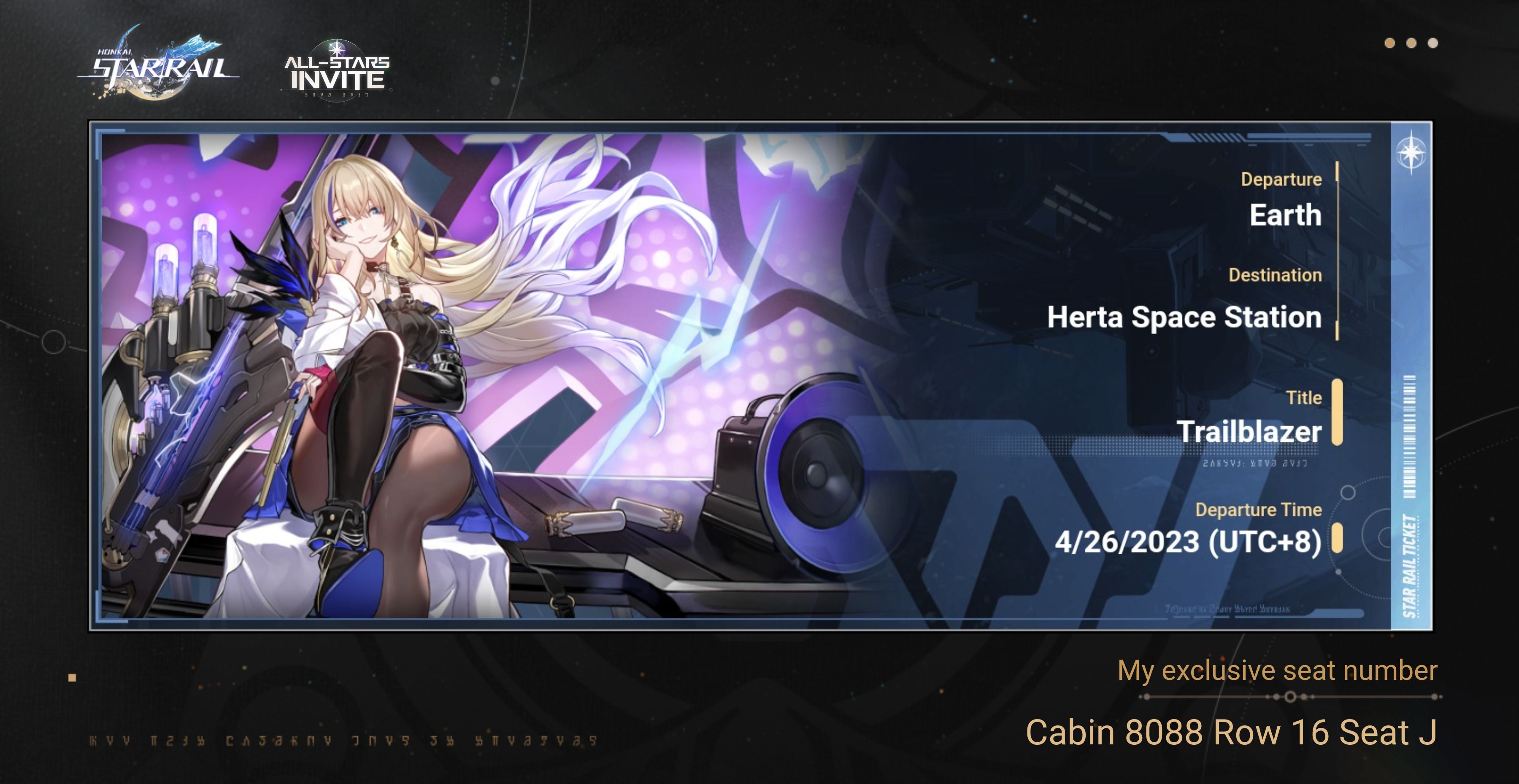 My Express Ticket Honkai: Star Rail | HoYoLAB