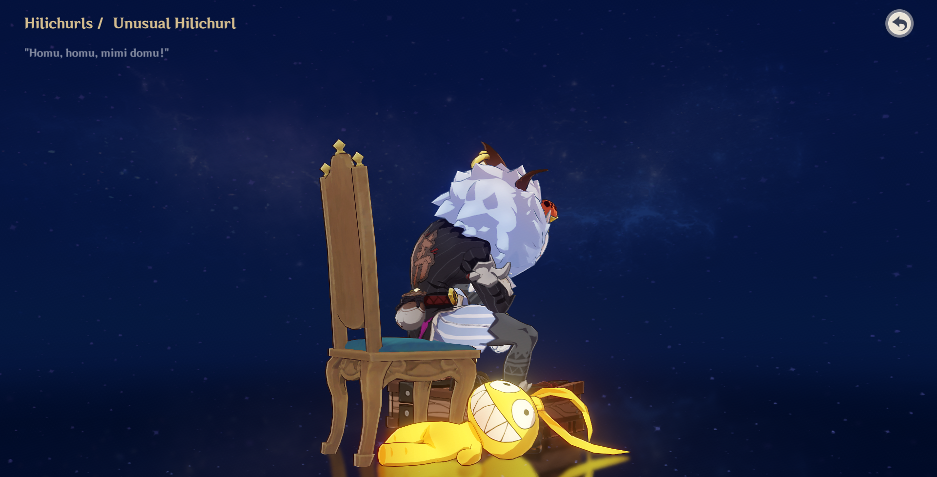 I just recently found out that the unusual hilichurlc carries Homu ...