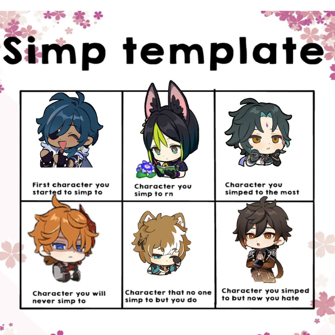 My simp chart :) Genshin Impact | HoYoLAB