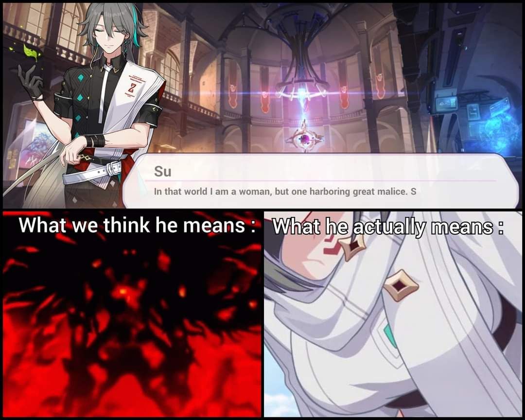 Su : those pair of "malice" will make men to go astray from the path of ...