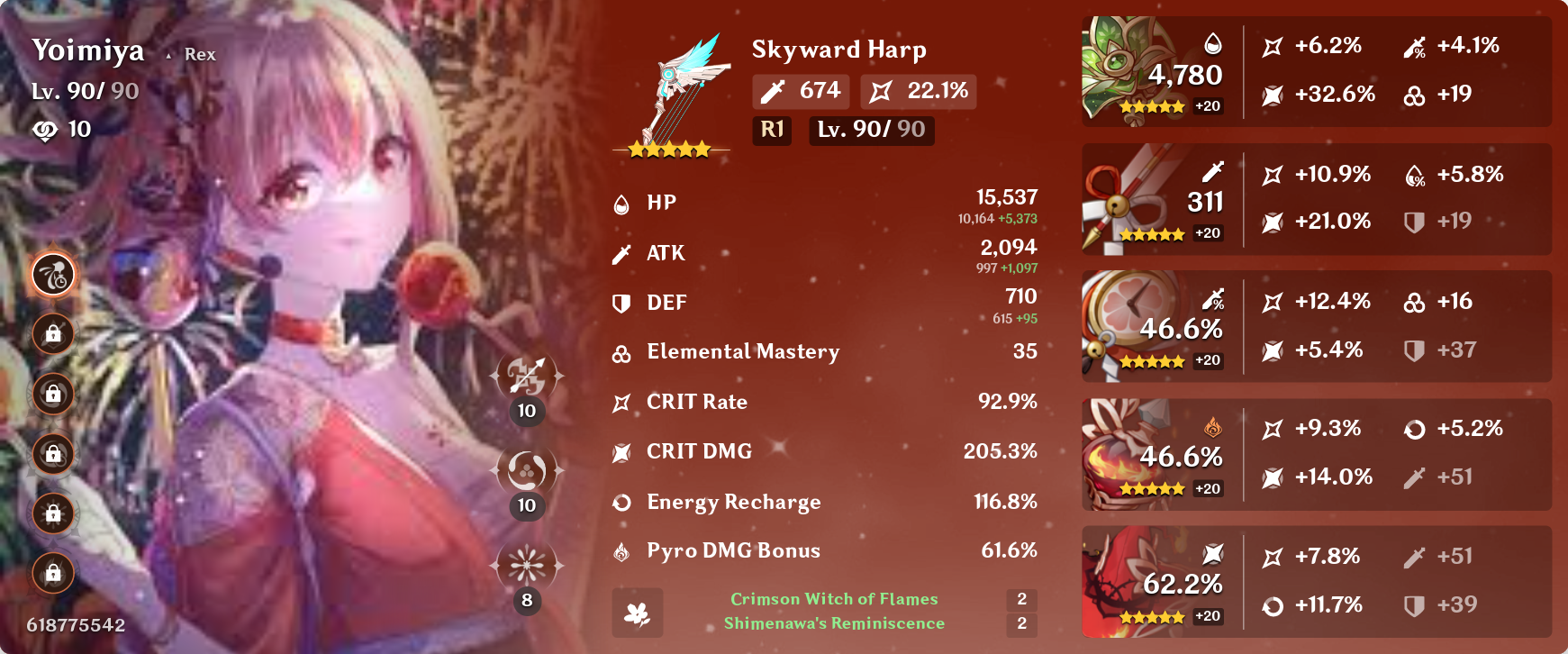 F2P Yoimiya build Genshin Impact | HoYoLAB