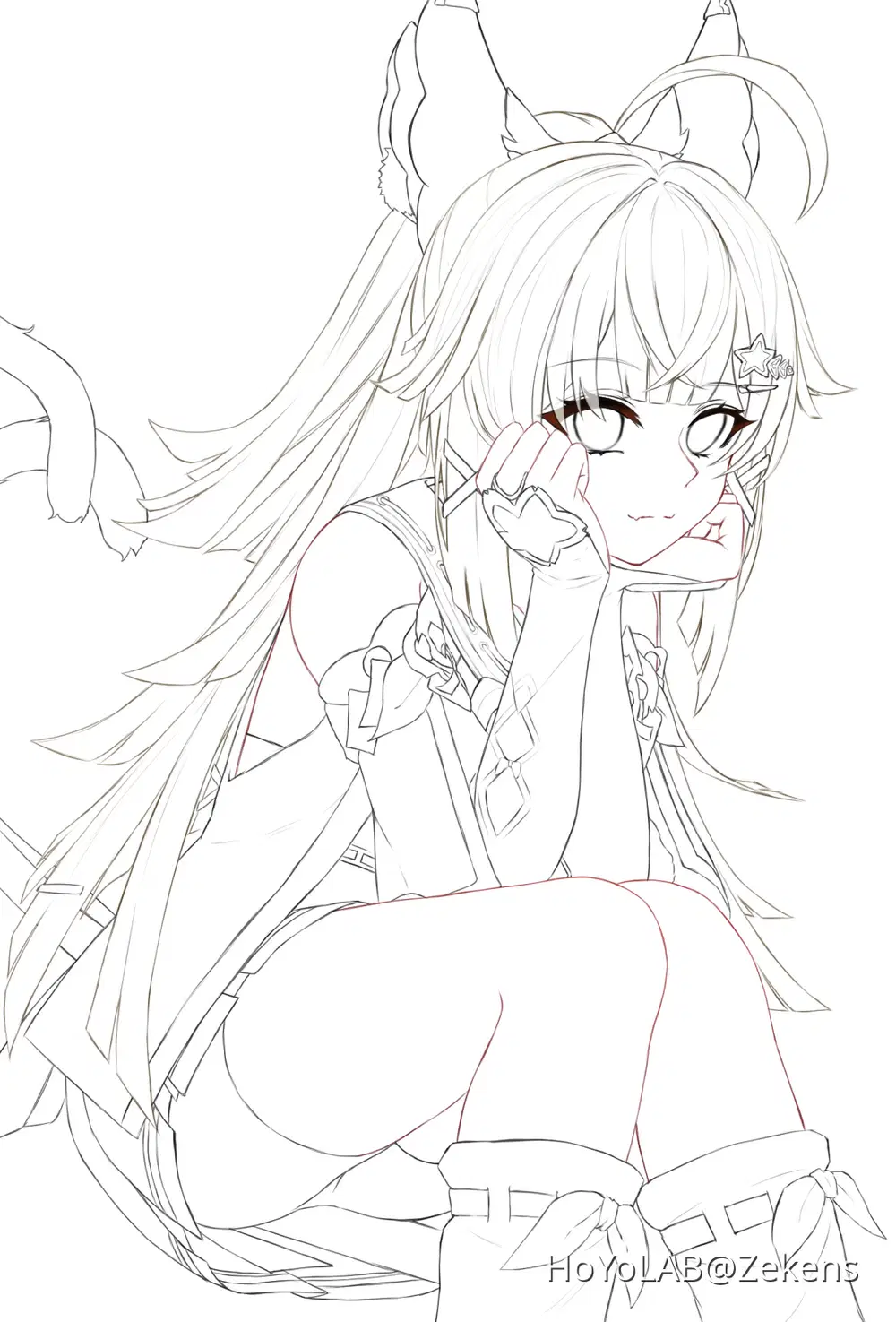 kirara coloring pages