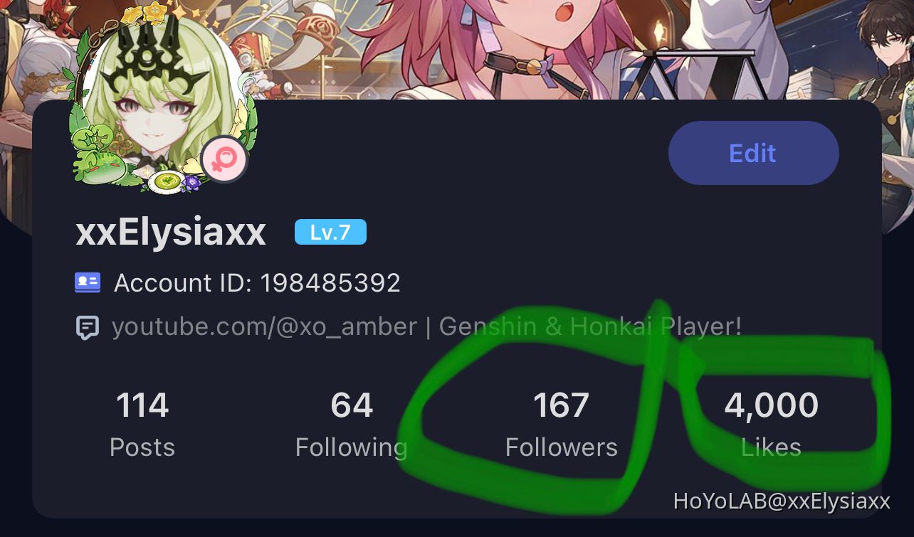 TYSM FOR 4k LIKES AND 167 FOLLOWERS!! | HoYoLAB