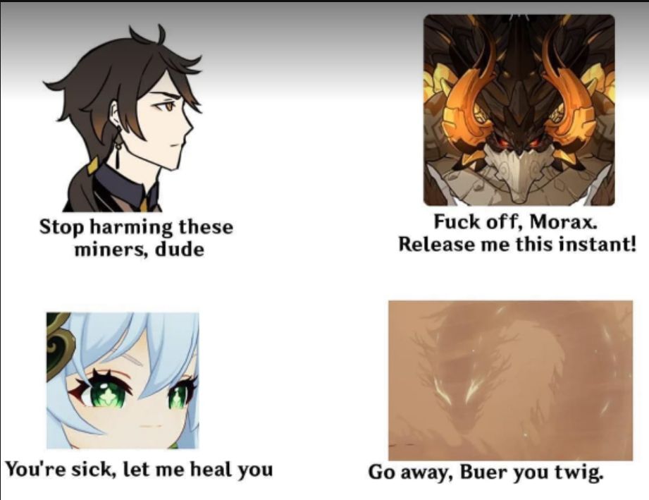 completely random memes I stole while doing spiral abyss. Genshin ...