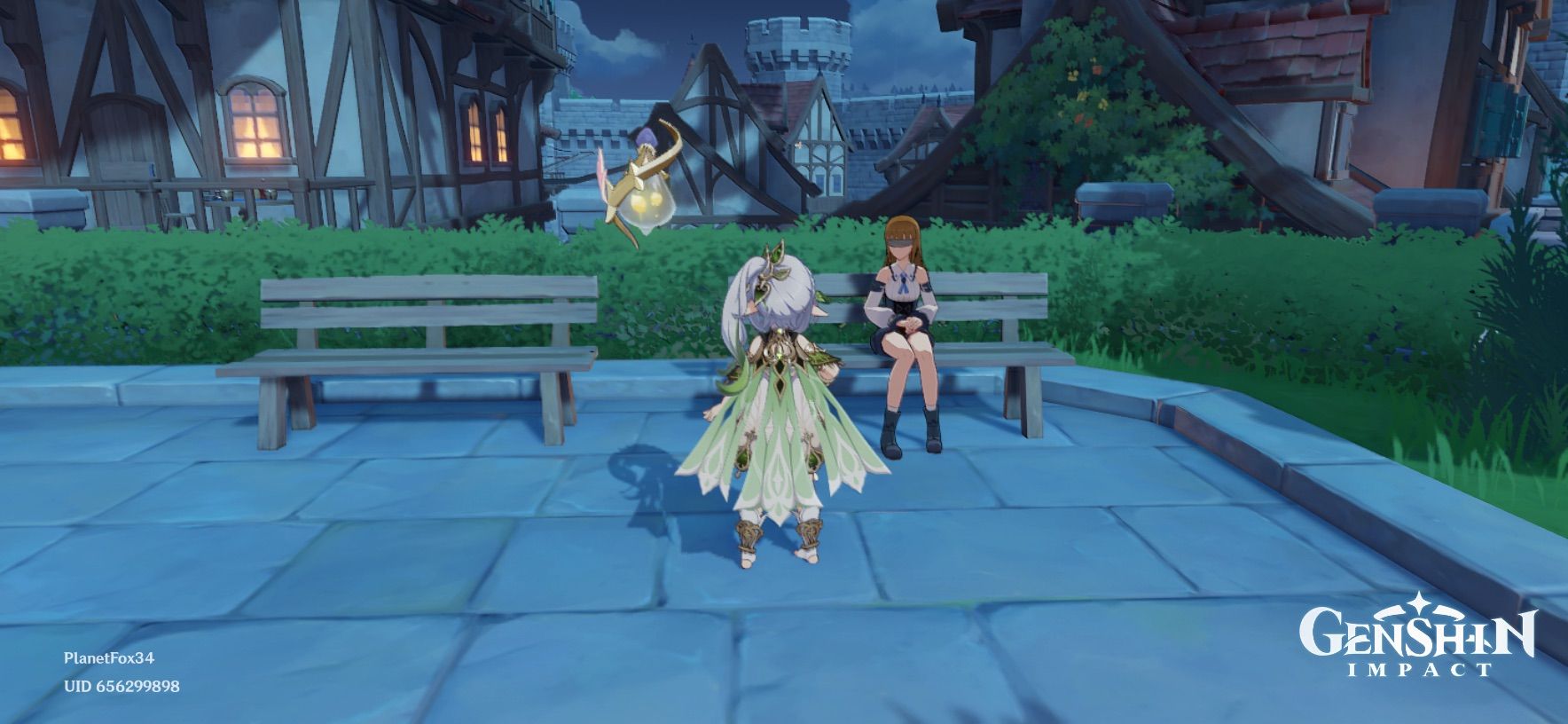 I found the bench Genshin Impact | HoYoLAB